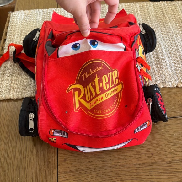 Disney | Accessories | Disney Pixar Cars Lightning Mcqueen Backpack ...